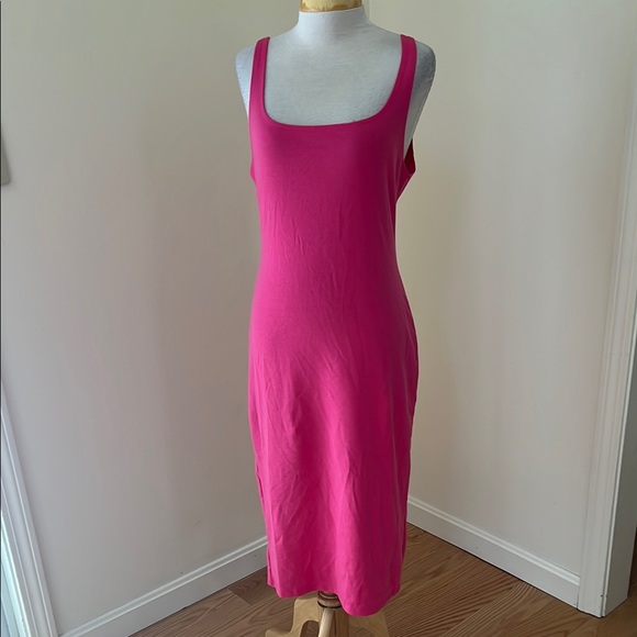 Zara | Dresses | New Zara Xl Pink Bodycon Square Neck Dress | Poshmark